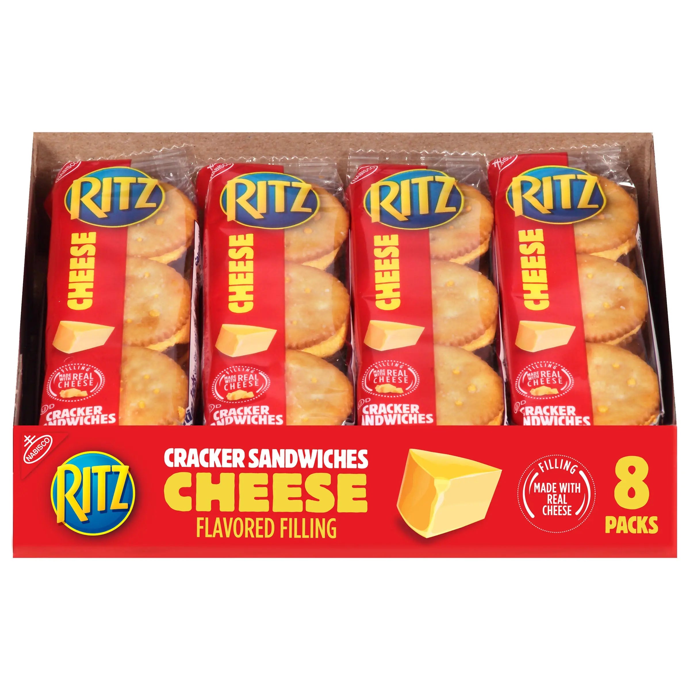 RITZ CRACKER SANDWICHES CHEESE 8CT - Chase Cash & Carry